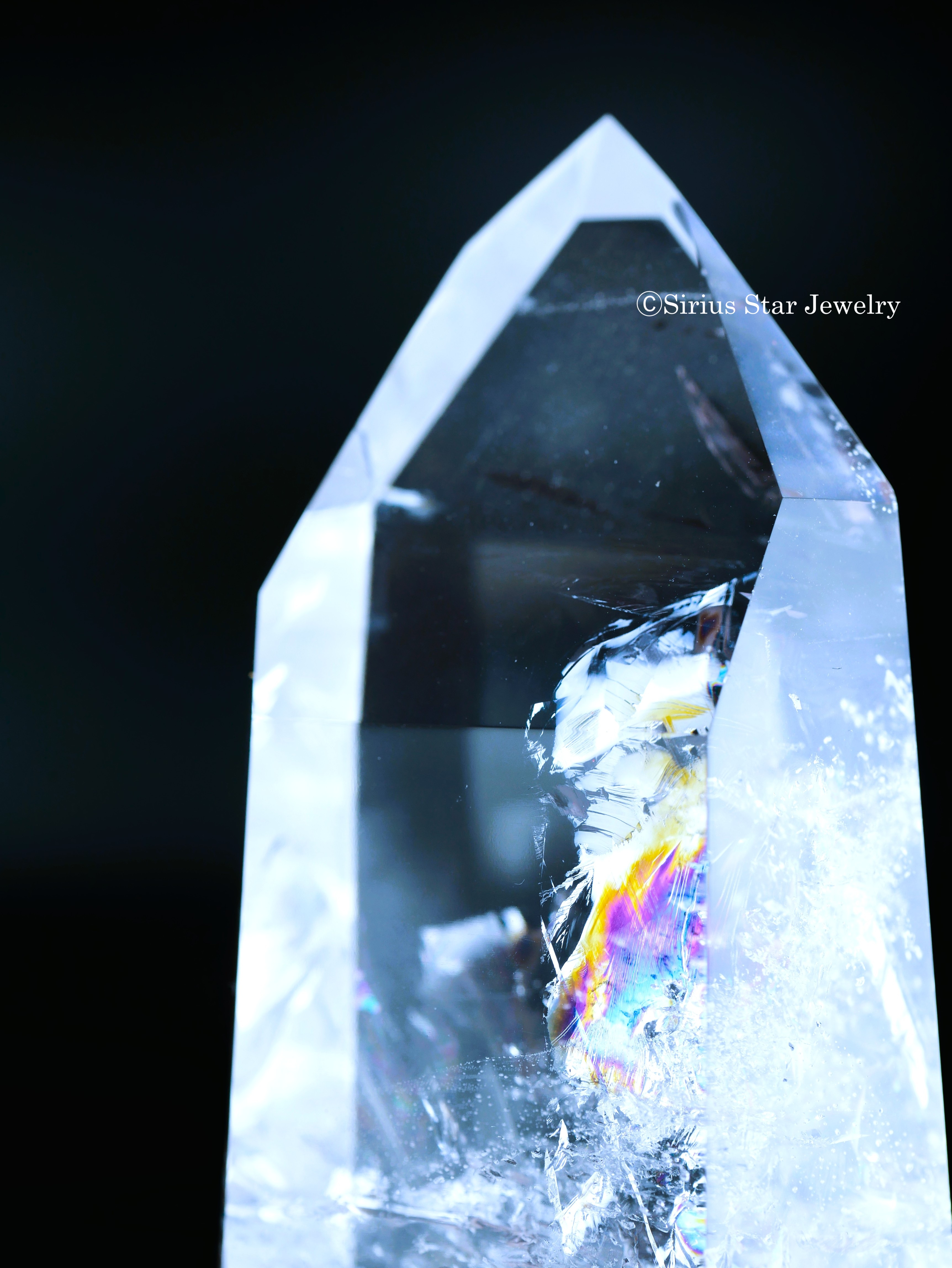 シリウスレムリアン水晶ポイント ミディアム｜シリウスストーンジュエリー